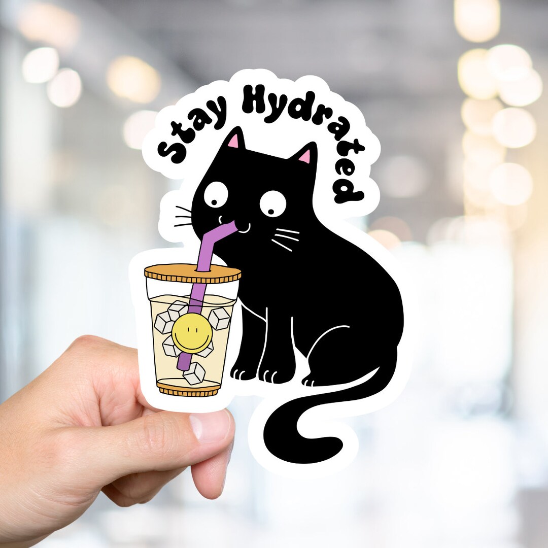 Funny Work Sticker, Stay Hydrated, Sarcastic Work Sticker, Sticker for ...