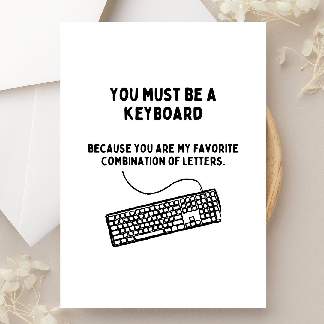 Funny Work Card, You Must Be a Keyword, Work Bestie Card, Thank You Card, Pun Card, Snarky Work ...