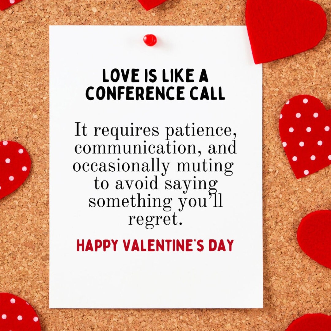 Funny Work Valentine's Day Card, Work Bestie Card, Love is Like a ...