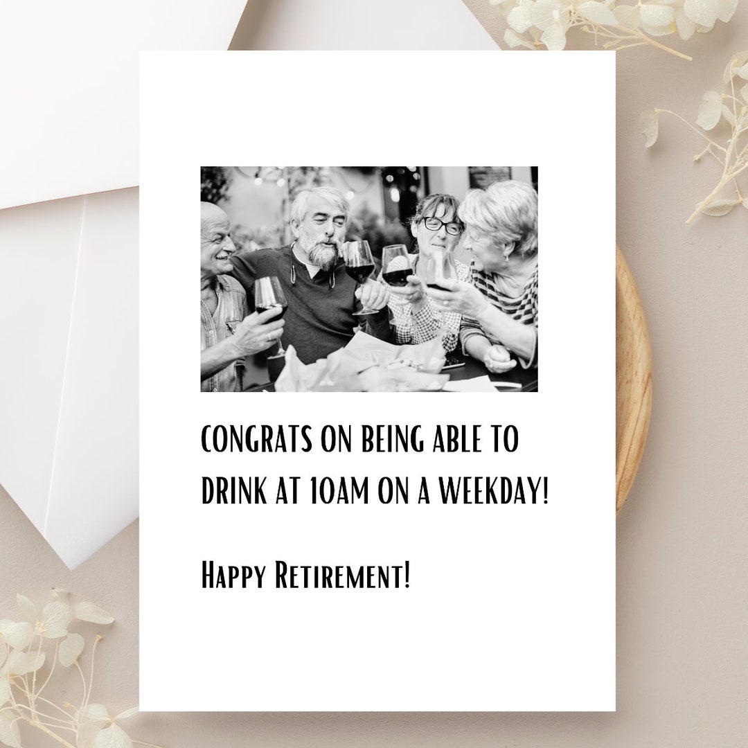 Funny Retirement Card, Retirement Gift, Employee Retirement Card ...