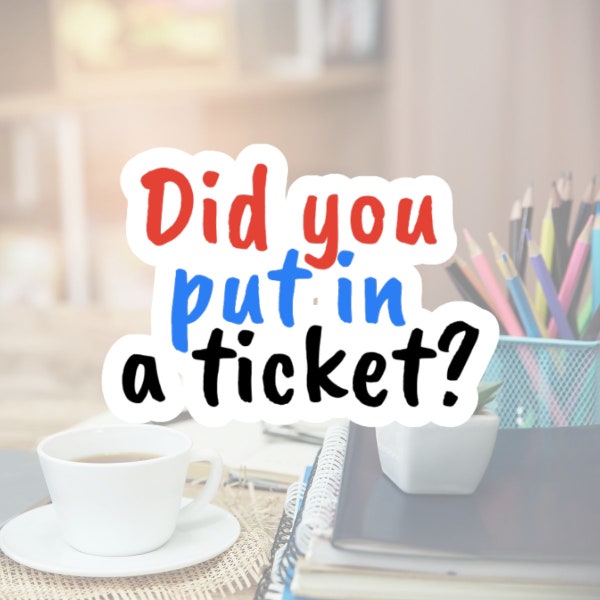 Ticket Sticker - Etsy