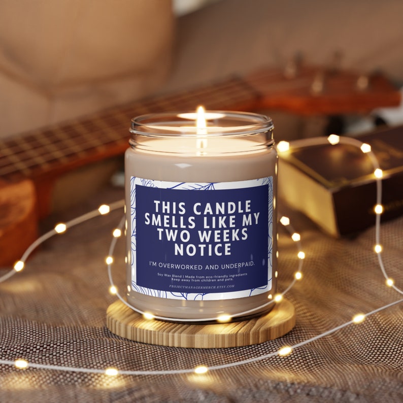 Funny Coworker Candle, Work Bestie Gift, Funny Two Weeks Notice, Gifts ...