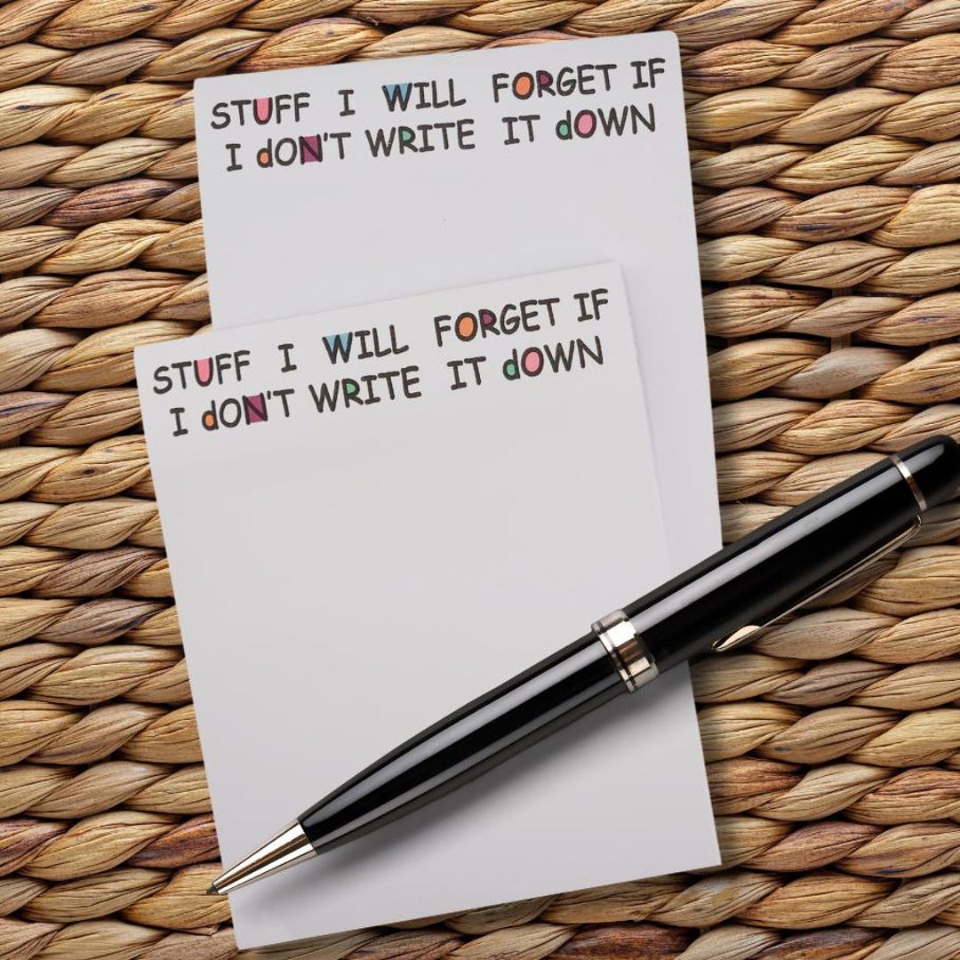 To Do List Sticky Notes, Funny Memo Pad, Cute Notepad, Home Office ...