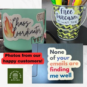 None of Your Emails Are Finding Me Well, Sarcastic Work Sticker, Email ...