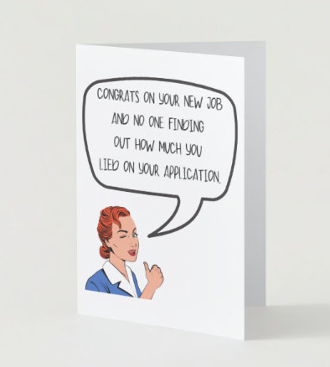 Funny Leaving Job Card New Job Card Congrats New Job Work - Etsy