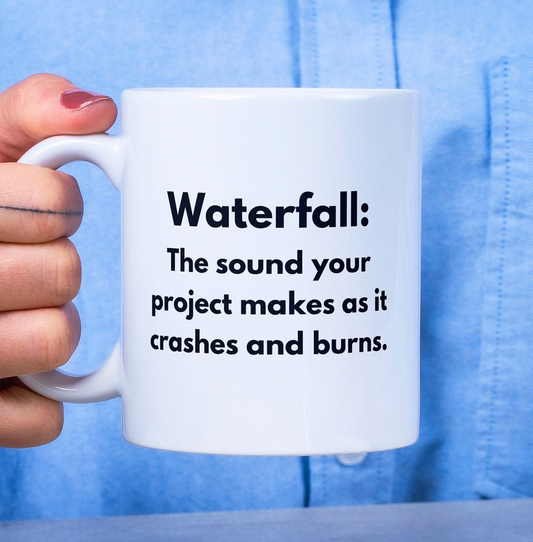 Funny Project Manager Mug, Waterfall Project, Funny Project Manager Mug ...