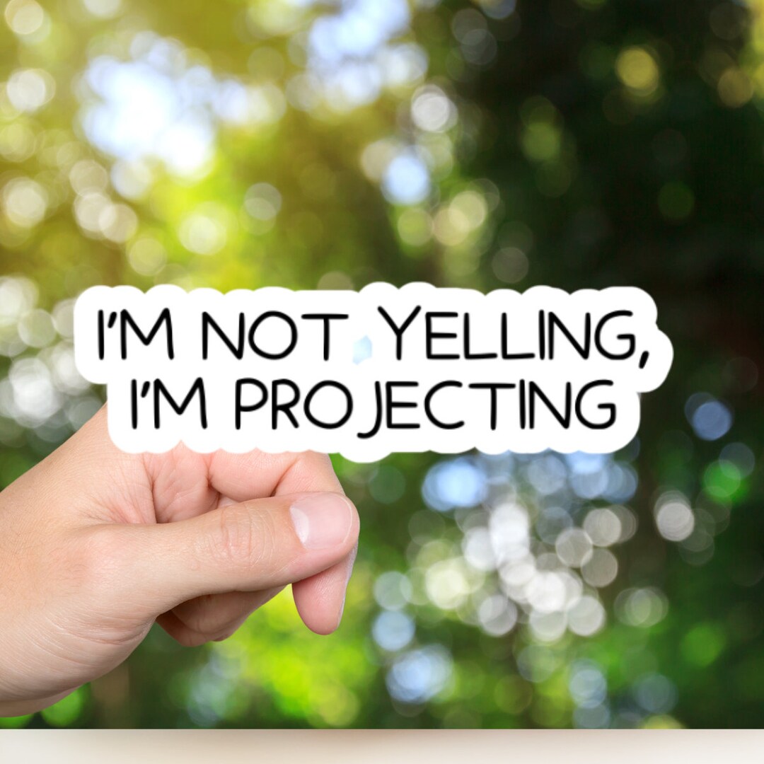 Funny Work Sticker, I'm Not Yelling Sticker, Manager Stickers, Project ...