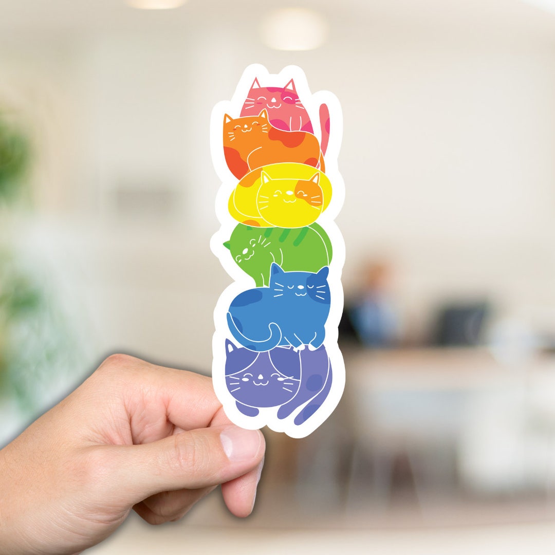 Pride Proud Cats, Ally Sticker, Inclusive Sticker, Pride Gift, Pride ...