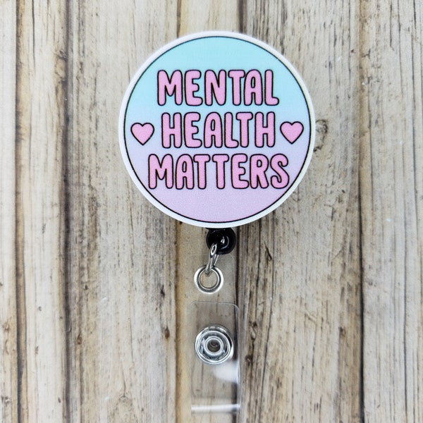 Badge Reel Mental Health - Etsy