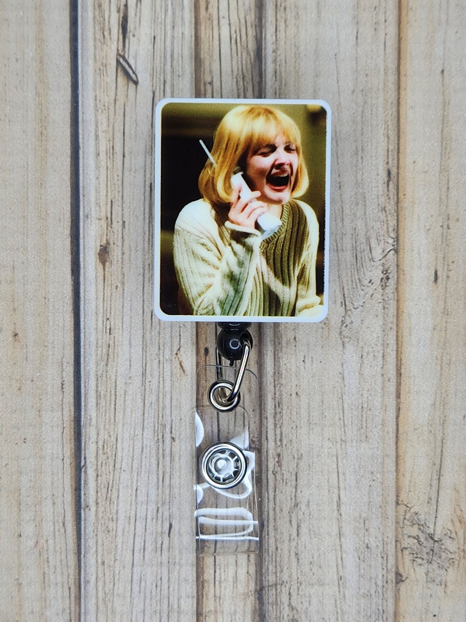 Horror Slasher Movie Scream Belt Clip Badge Reel Name Tag Holder- Nurse ...