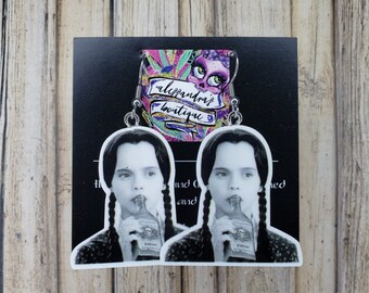 Wednesday Addam Clay Dangle Earrings - Etsy