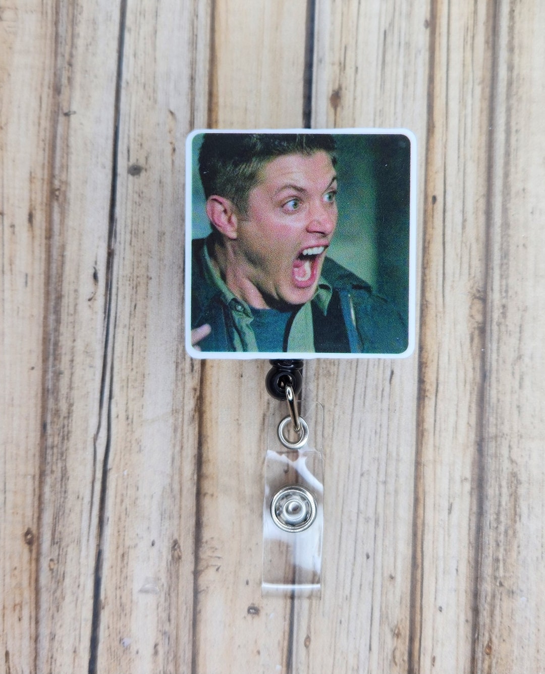 Funny Dean Belt Clip Badge Reel Name Tag Holder Nurse / Student - Etsy