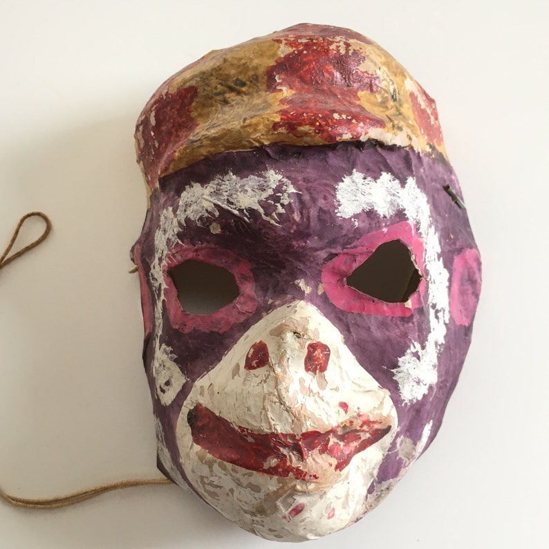 Antique Papier-mâché Monkey Hanuman Mask | INDIA - Etsy