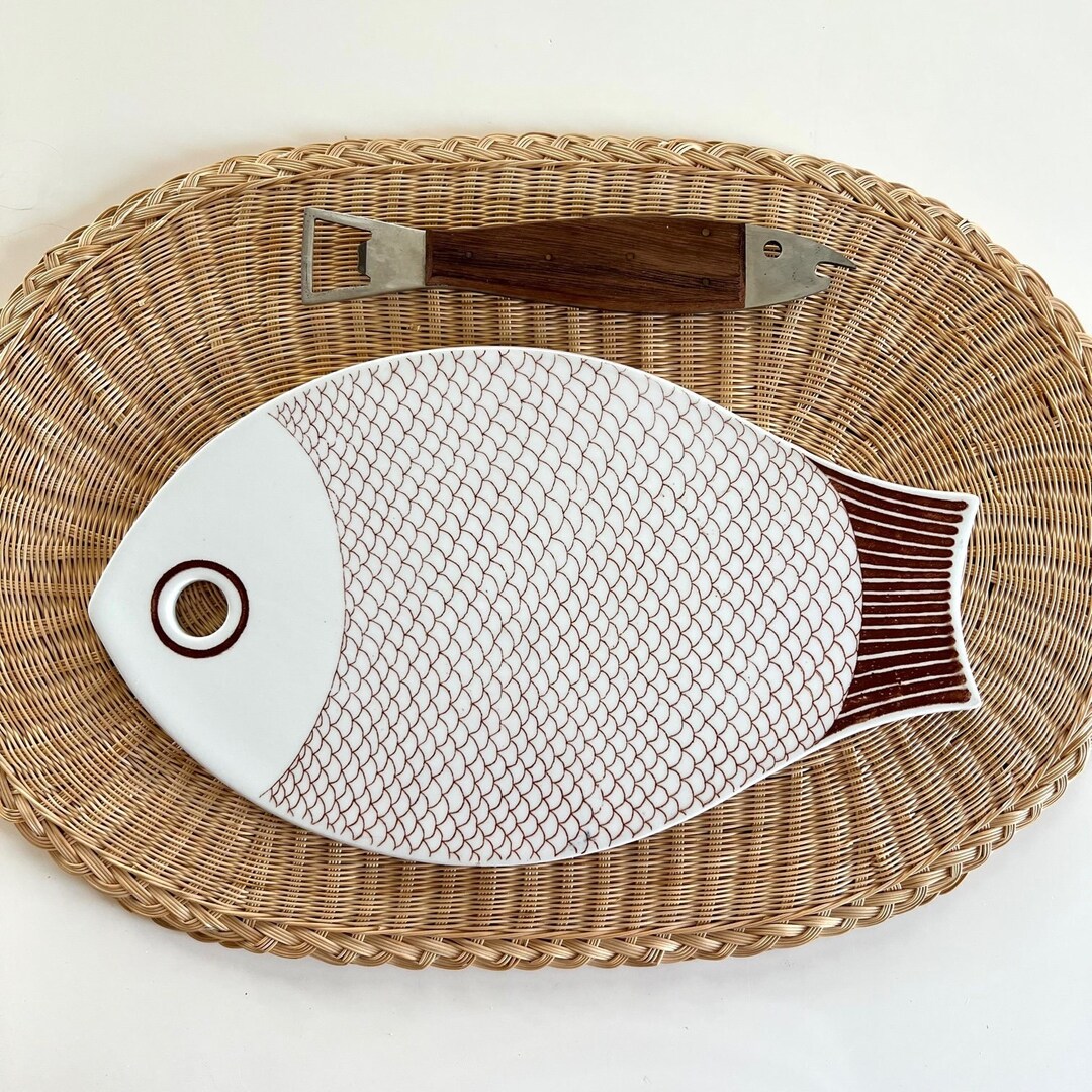 Mid-century Fish Duet | Trivet | Cheese Board | Bottle Opener - Etsy