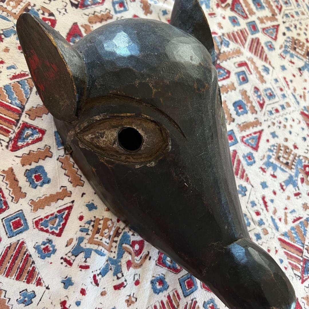 Antique South American Wood Animal Mask 19th-century - Etsy