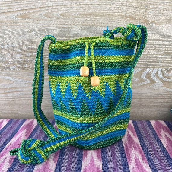 Guatemalan Cotton Crochet String Bags - Gem