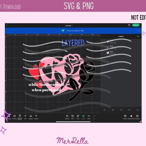 Rise of Red Bridget SVG PNG, Descendants, Hand Drawn Clipart, Cricut ...