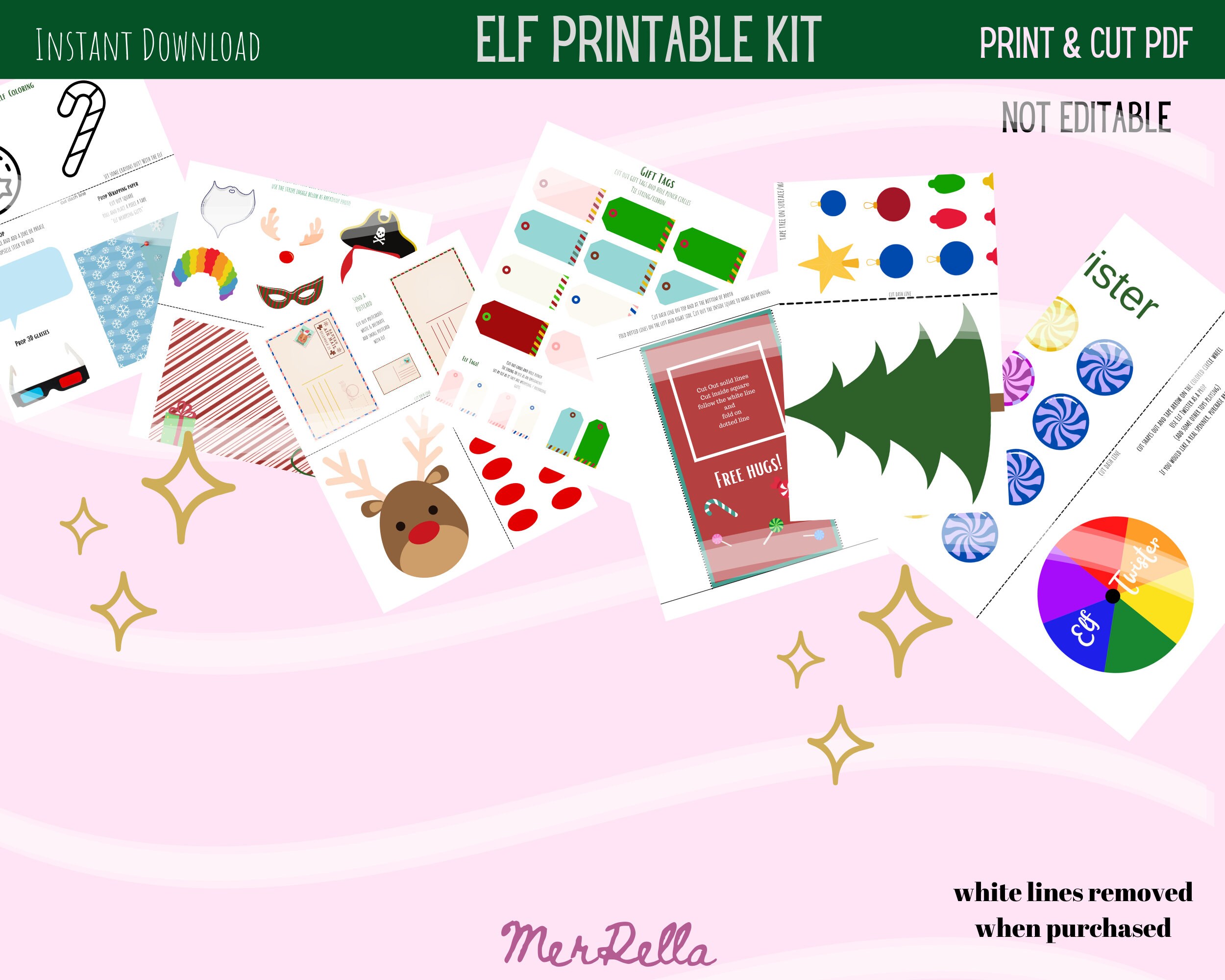 Printable Goodbye Elf Letter Certificate Props Games Elf - Etsy