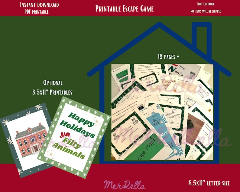 Home Alone Escape Game | Printable Holiday Activity (PDF) | Kids Family ...
