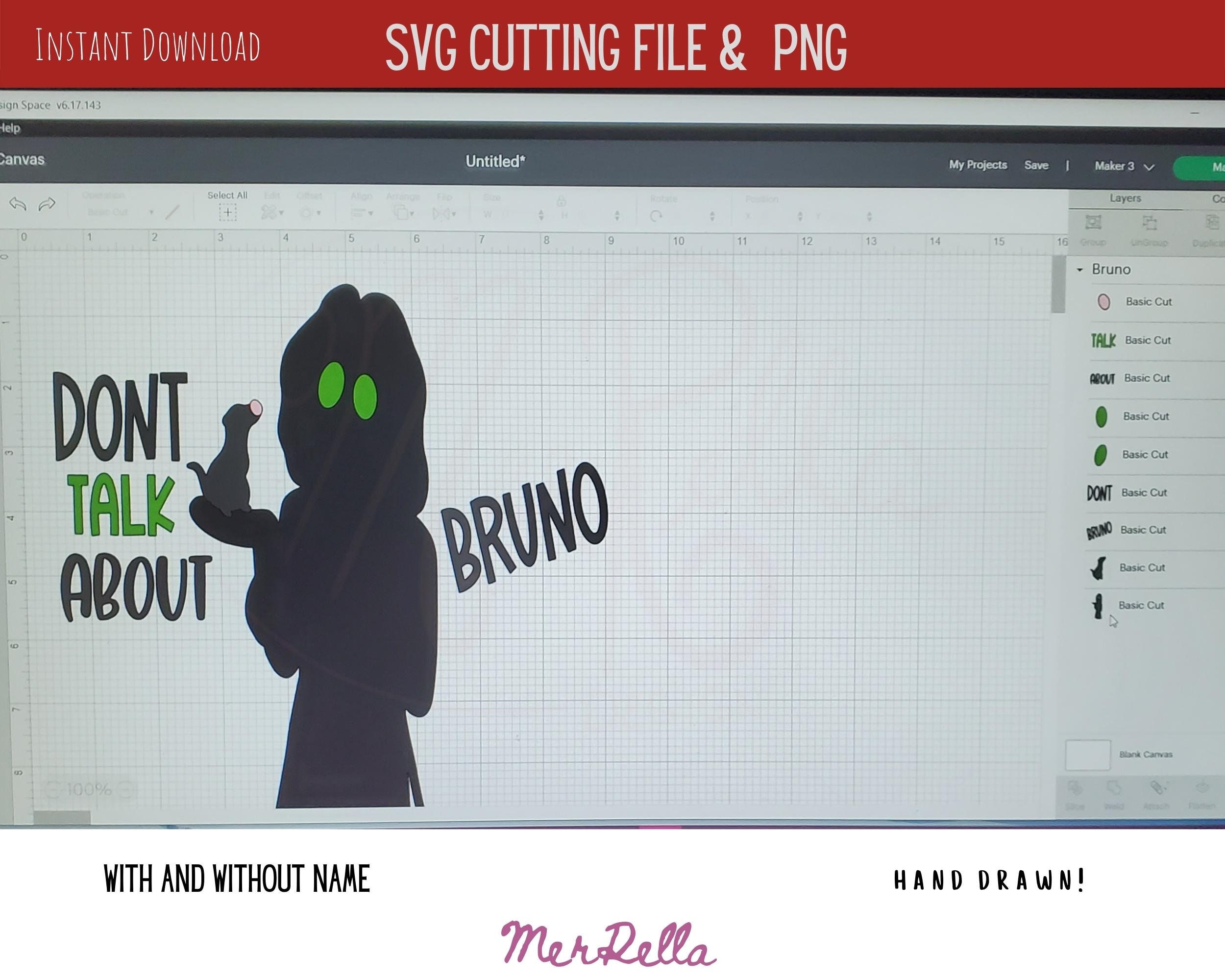 Encanto Bruno SVG PNG, Cricut Cutting File, Mirabel Svg, Layered Svg ...