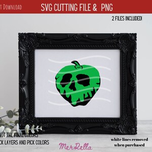Descendants Poison Apple SVG PNG, Evil Queen Svg, Cricut Cutting File ...