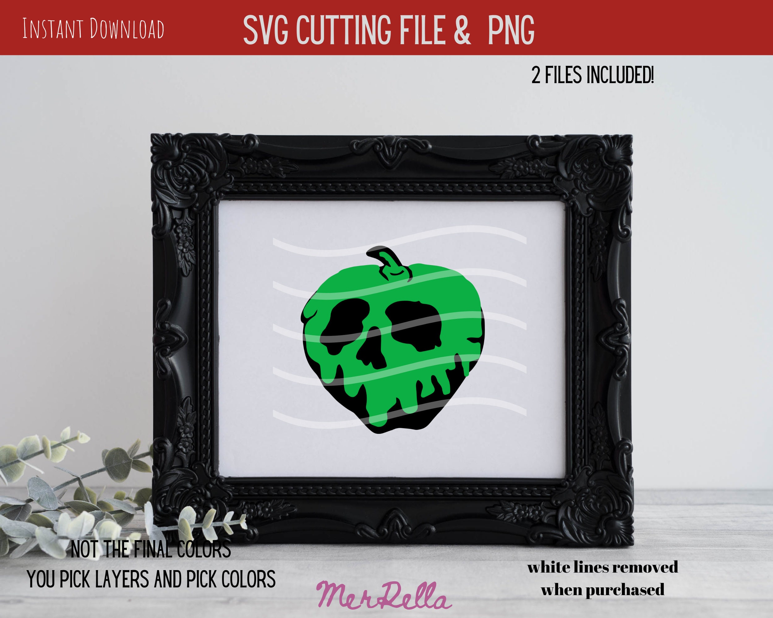 Descendants Poison Apple SVG PNG, Evil Queen Svg, Cricut Cutting File ...