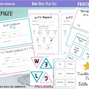 Printable Dramatic Play Baby Doll Nursery, Play Doctor Printable, Baby ...