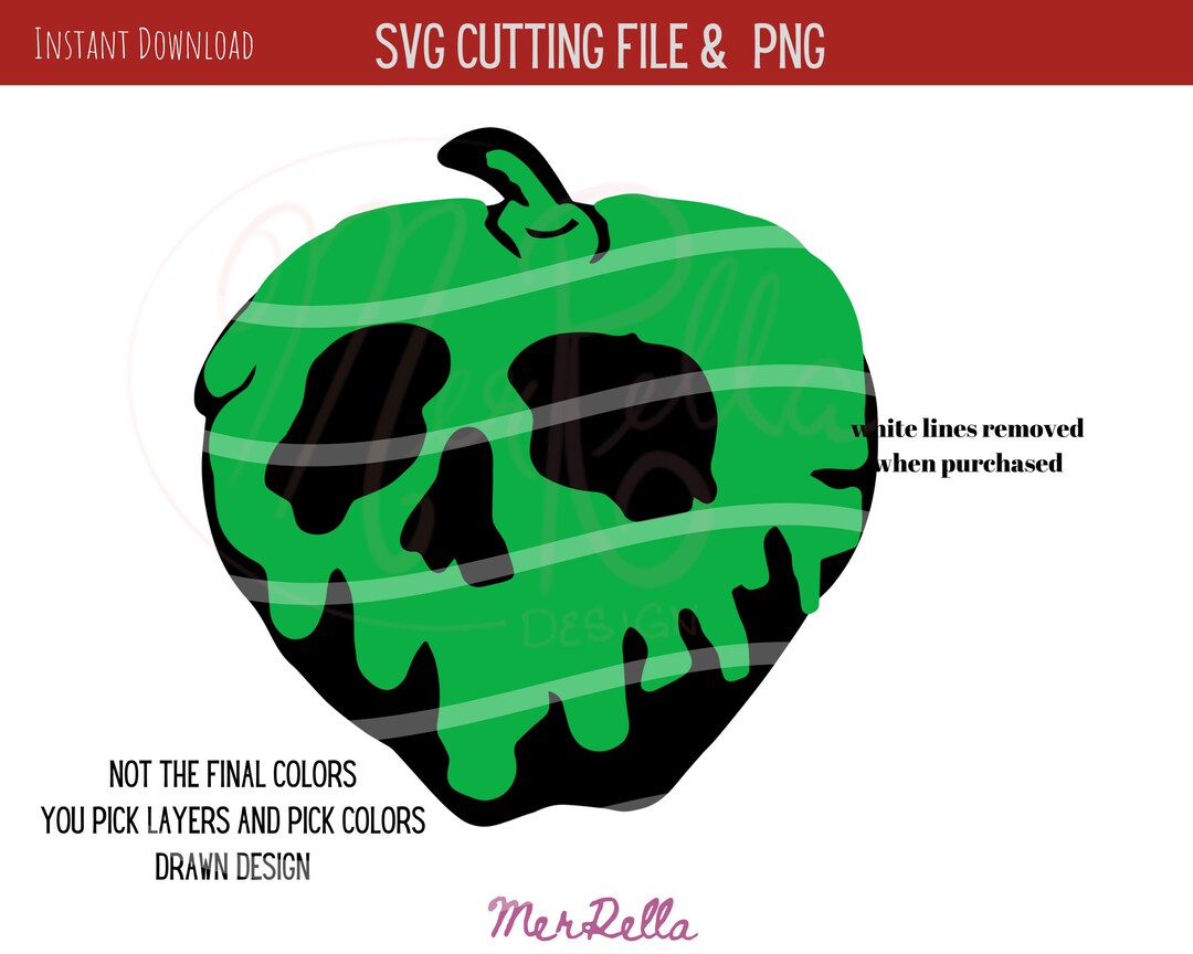 Descendants Poison Apple SVG PNG, Evil Queen Svg, Cricut Cutting File ...