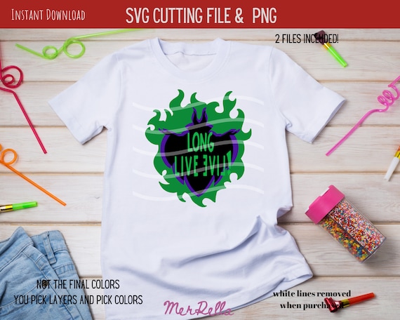 Descendants Long Live Evil SVG PNG Maleficent Svg Cricut - Etsy Ireland
