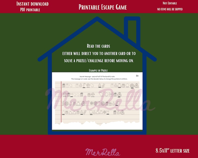 Home Alone Escape Game | Printable Holiday Activity (PDF) | Kids Family ...