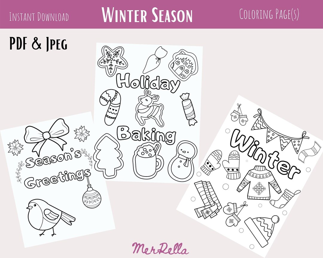 Winter Coloring Pages Printable, Feliz Navidad Coloring Page Printable ...