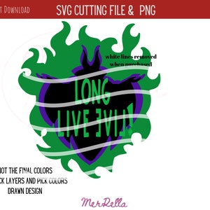 Descendants Long Live Evil SVG PNG, Maleficent Svg, Cricut Cutting File ...