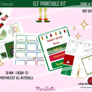 Printable Goodbye Elf Letter Certificate Props Games Elf Tradition Elf ...