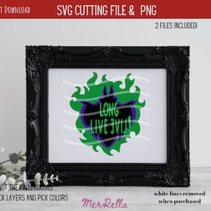 Descendants Long Live Evil SVG PNG, Maleficent Svg, Cricut Cutting File ...