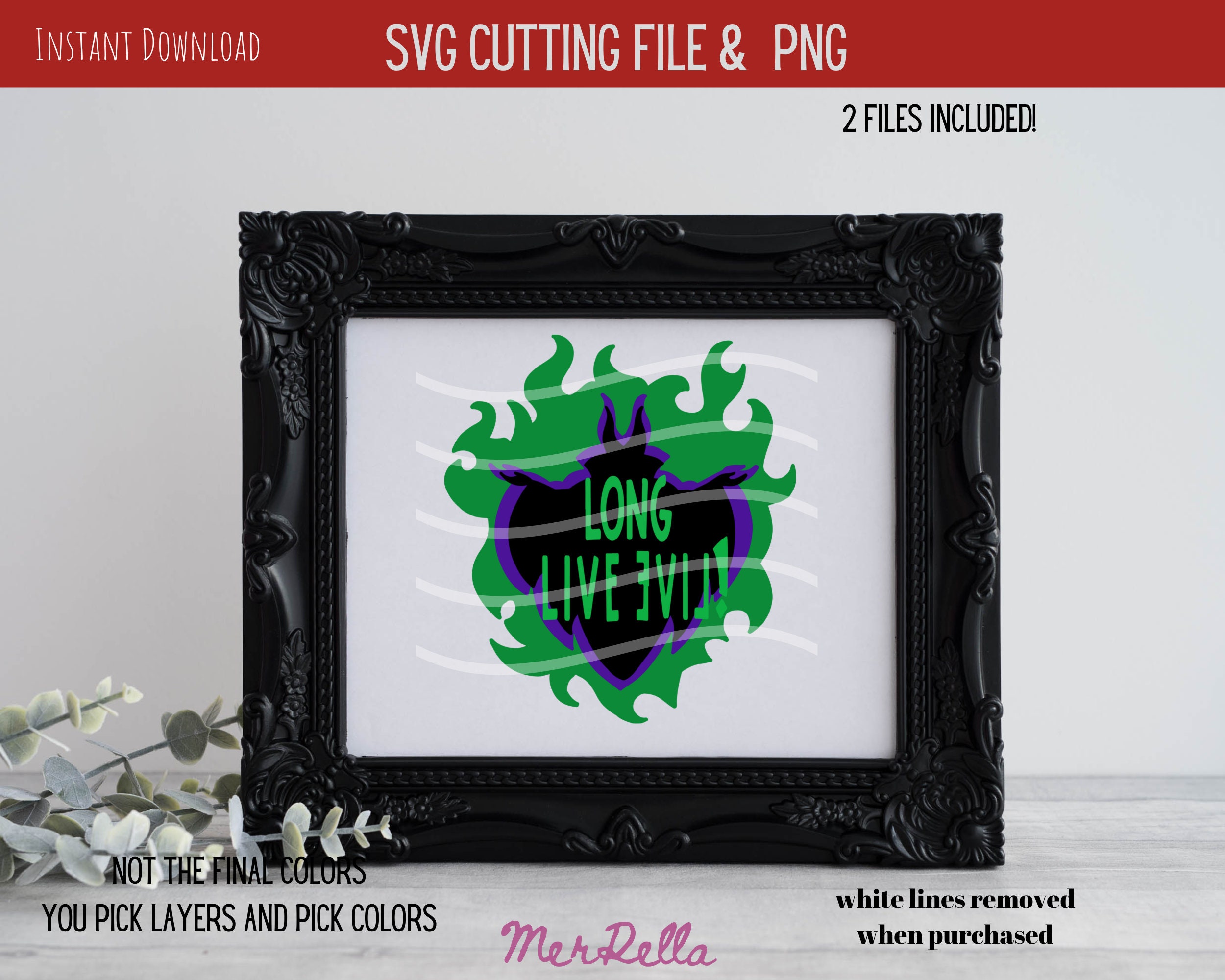 Descendants Long Live Evil SVG PNG, Maleficent Svg, Cricut Cutting File ...