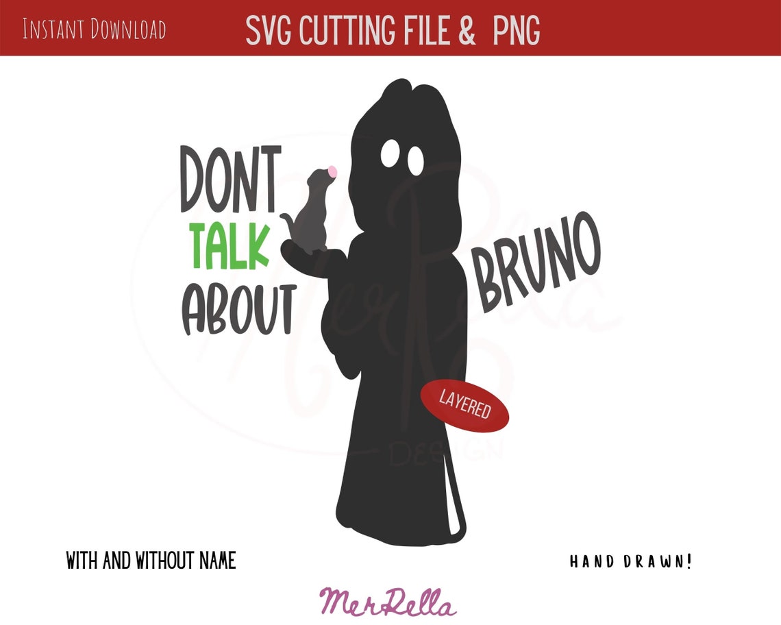 Encanto Bruno SVG PNG, Cricut Cutting File, Mirabel Svg, Layered Svg ...