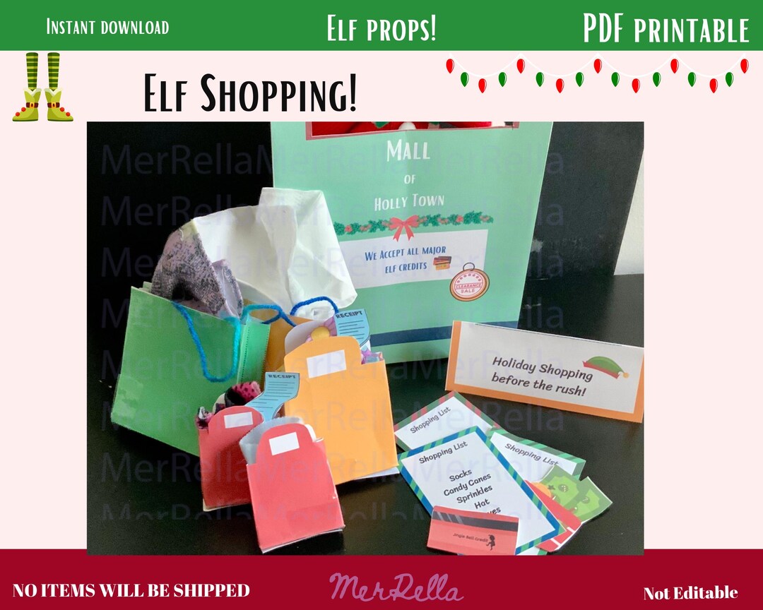 Elf Shopping Store Mall Prop Elf Mini Kit Activity Elf Surprise ...