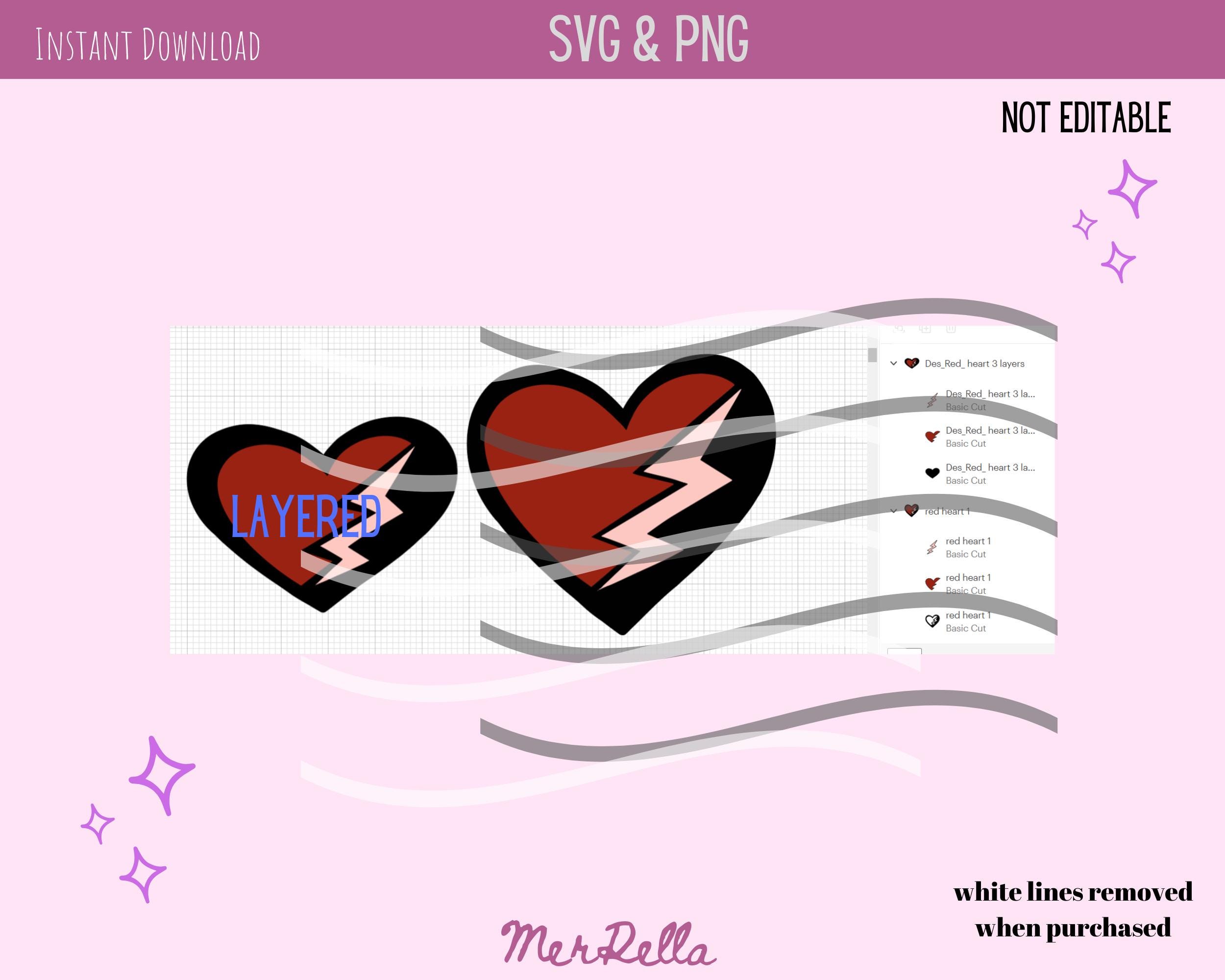 Rise of Red Svg Descendants 4 SVG PNG Inspired Pink Bolt Heart Hand ...