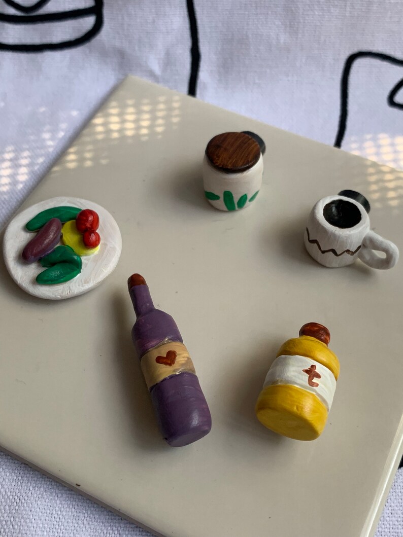 Clay Fridge Magnets, Stardew Valley Harvey Inspired, Polymer Clay ...