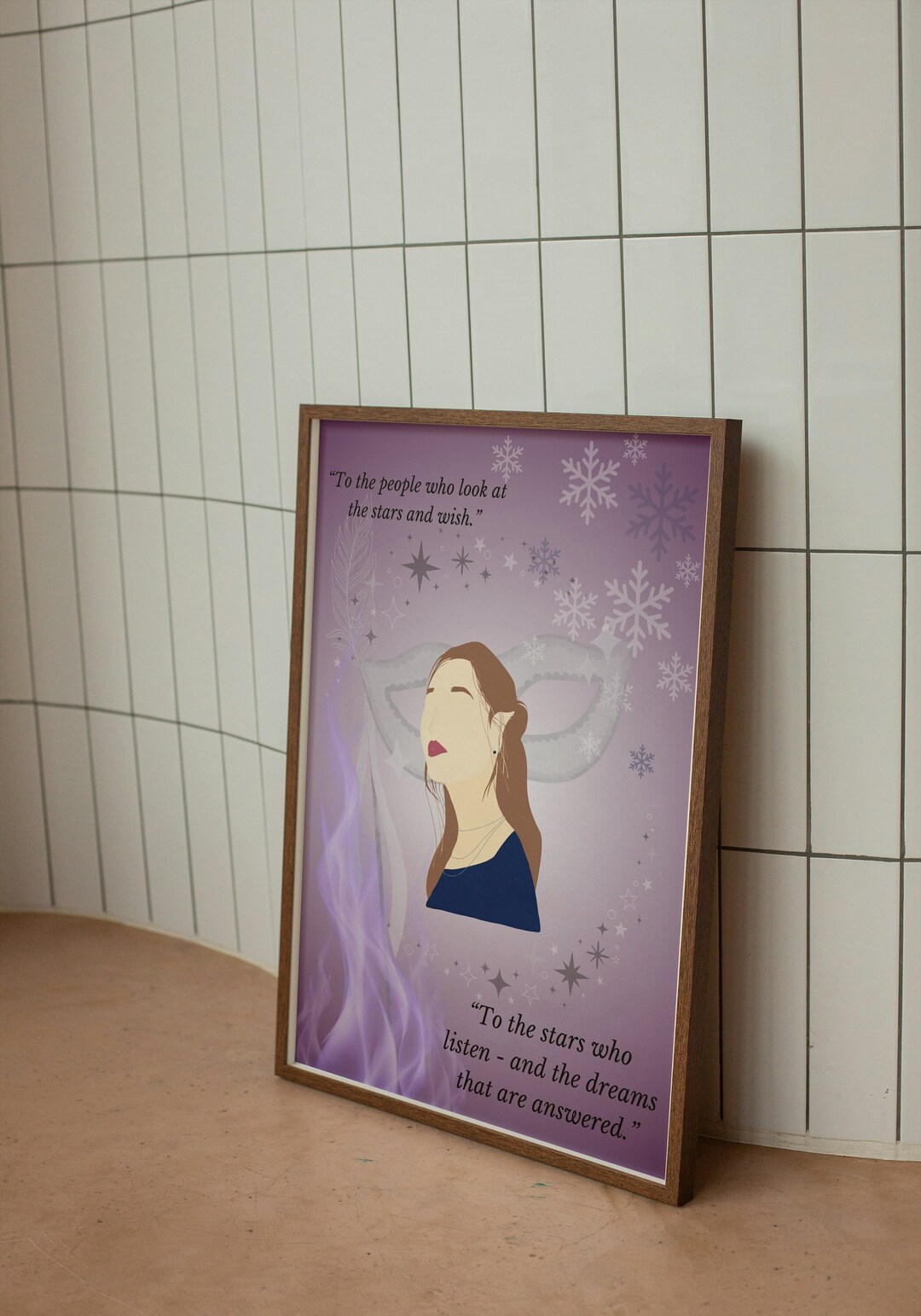 Feyre ACOTAR Rolled Poster Print, ACOTAR Book Merch, Wall Art Prints ...