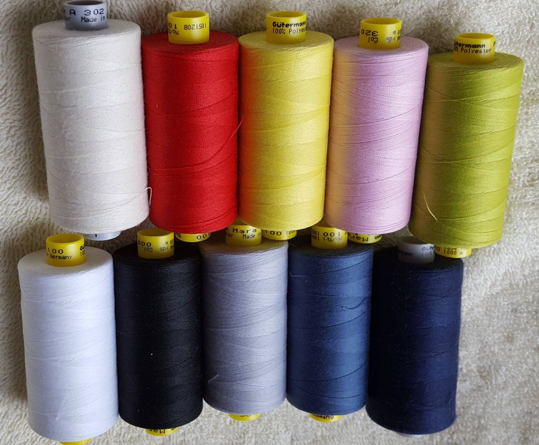 Gutermann All Purpose Sewing Thread - 1000 Meter/ 1094 Yards - Multiple ...