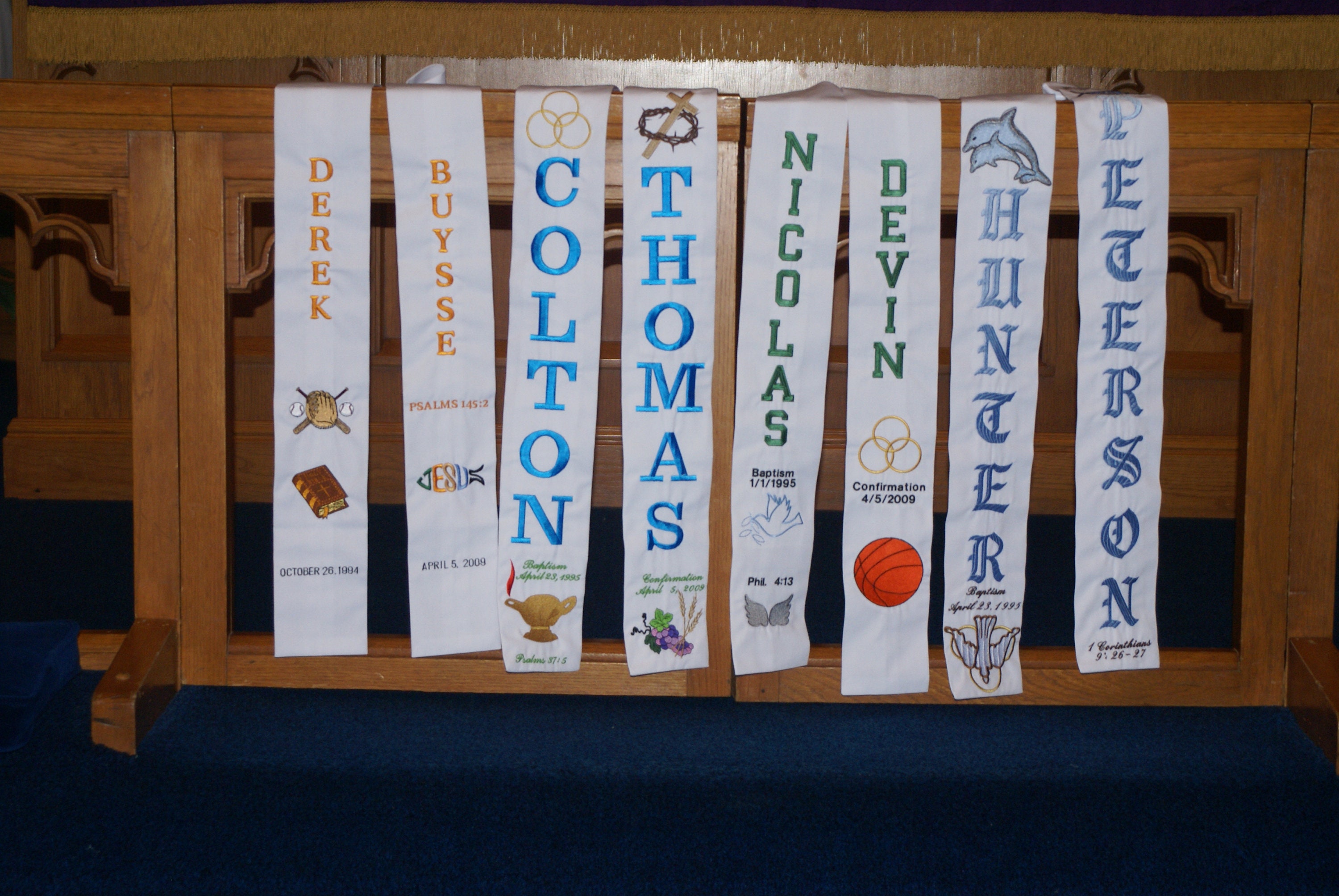 Confirmation Stoles Custom Made - Etsy