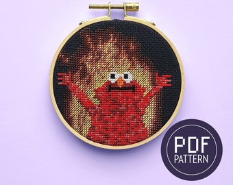 Hellmo Everything is Fine Cross Stitch Pattern PDF Instant Download ...