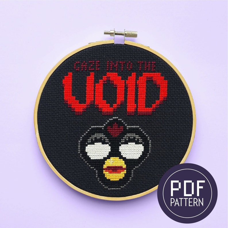 Gaze Into the Void Cross Stitch Pattern PDF Instant Download - Etsy