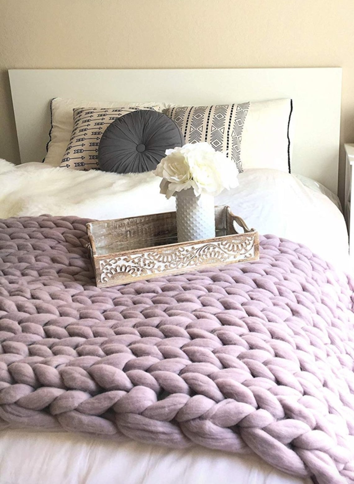 Cozy Hand KNIT Blanket - Etsy