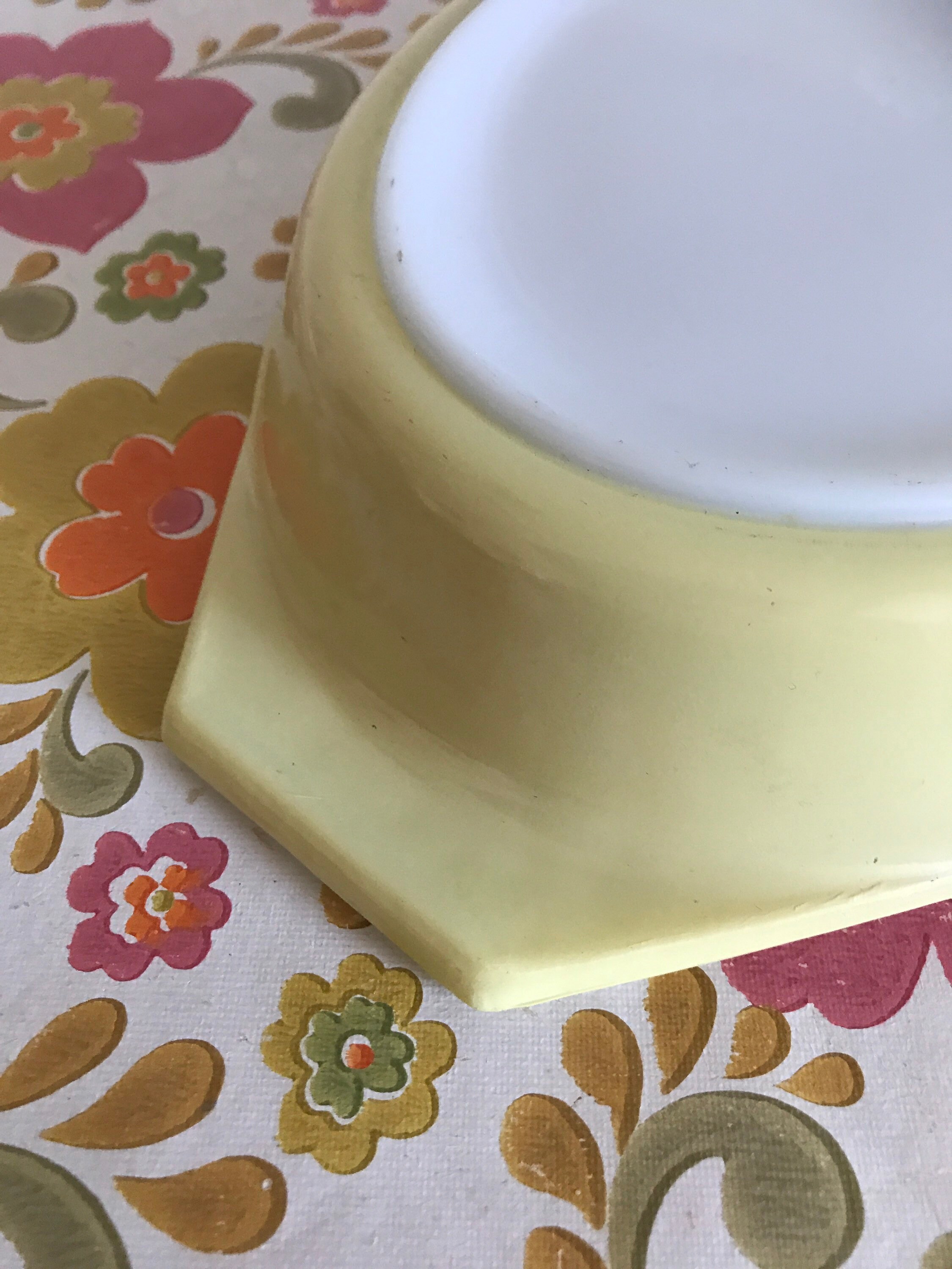 Pyrex JAJ Yellow Snowflake Gaiety Divided Dish / Serving Dish | Etsy