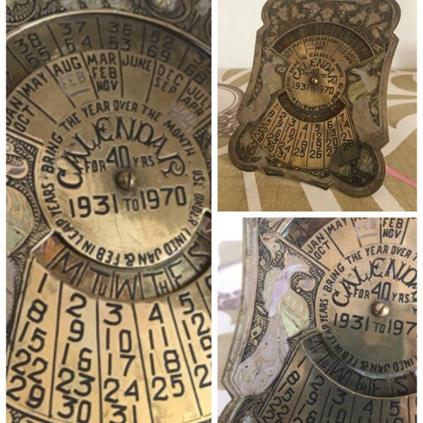 Vintage Desk Calendar - Etsy UK