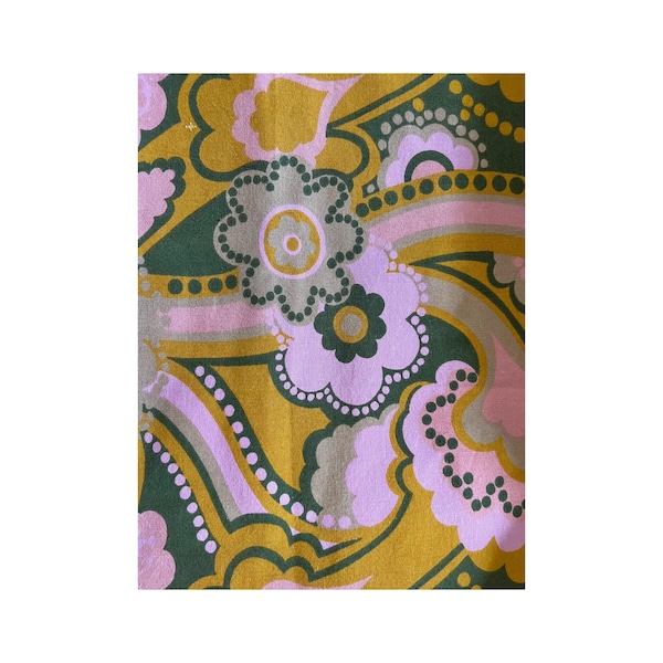 70s Fabric - Etsy UK