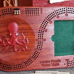 Octopus Themed Cribbage Board - Etsy