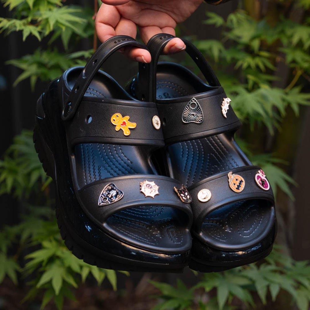 Goth Clog Shoe Charms | Spooky Gothic Aesthetic Accessories - Etsy